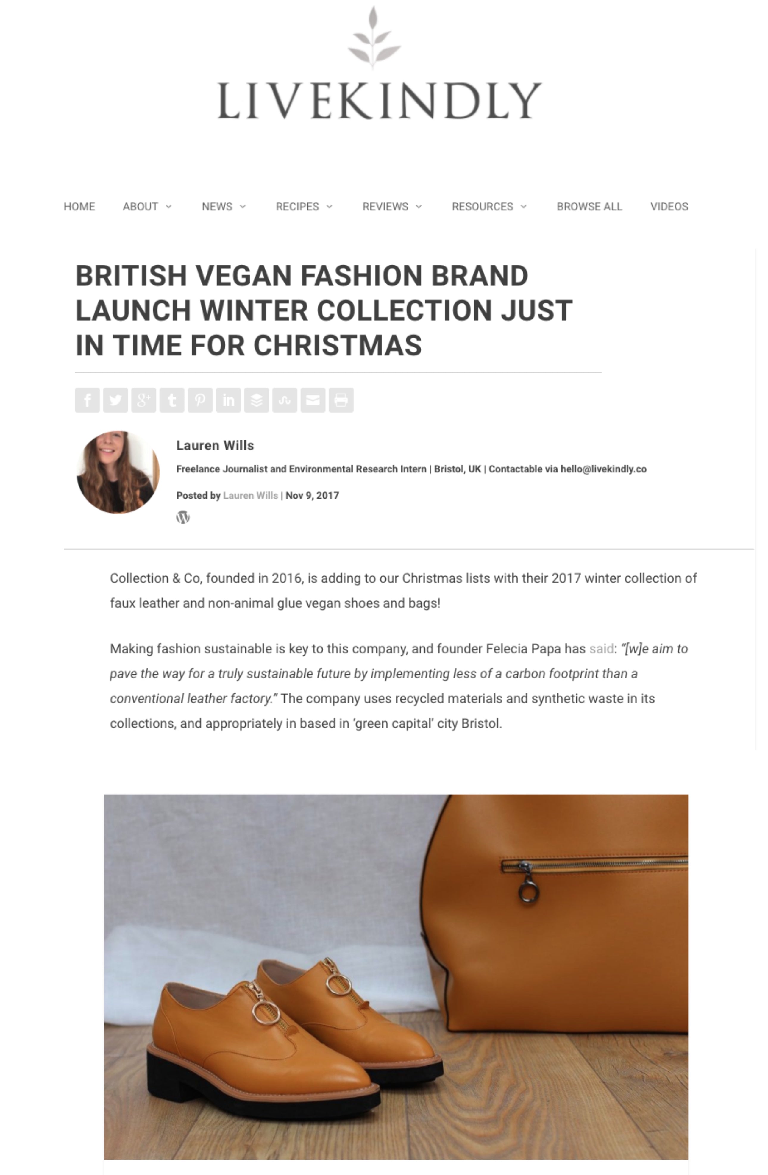 Live Kindly - November 2017 – Collection & Co